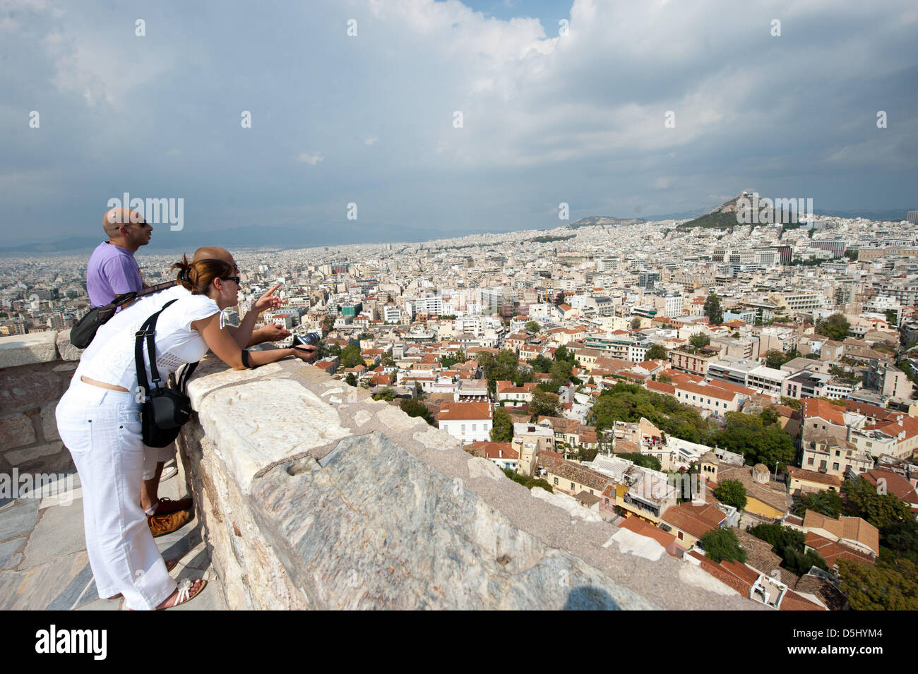 Tourists visit the Acropolis in Athens, Greece, 19 September 2012. The ...