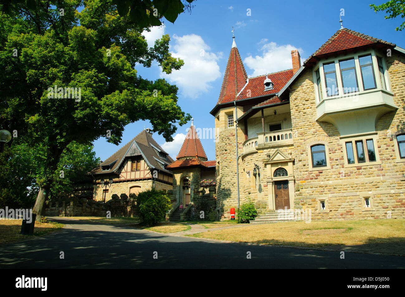 Schlossberg castle, Forbach, Moselle, Lorraine, France Stock Photo - Alamy