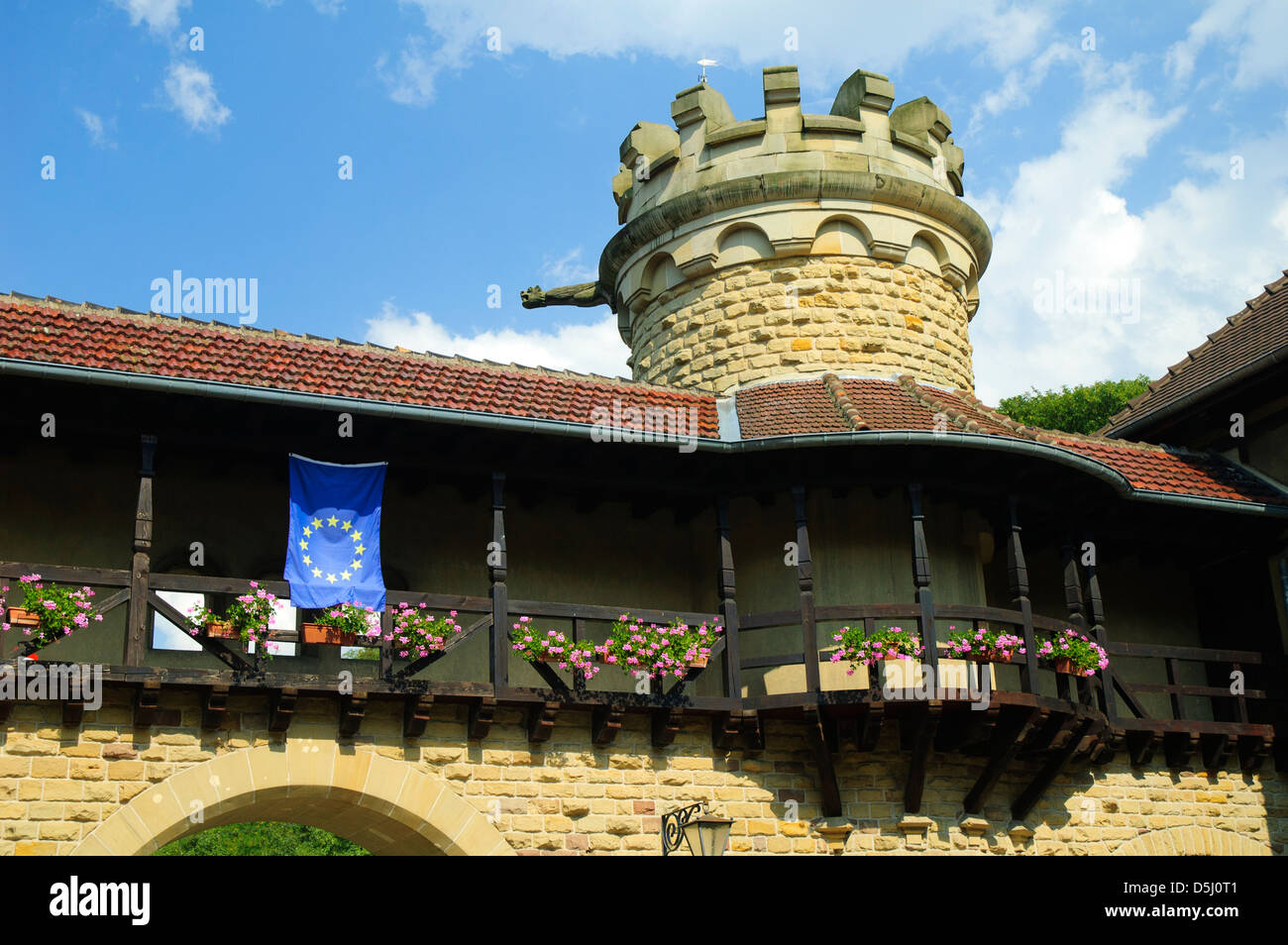 Schlossberg castle, Forbach, Moselle, Lorraine, France Stock Photo - Alamy