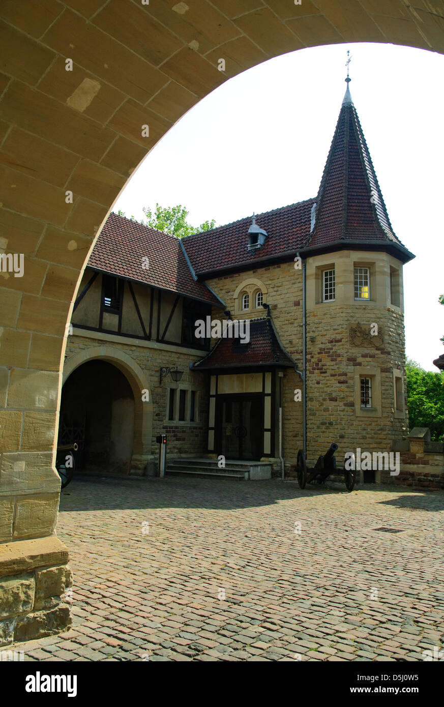 Schlossberg castle, Forbach, Moselle, Lorraine, France Stock Photo - Alamy
