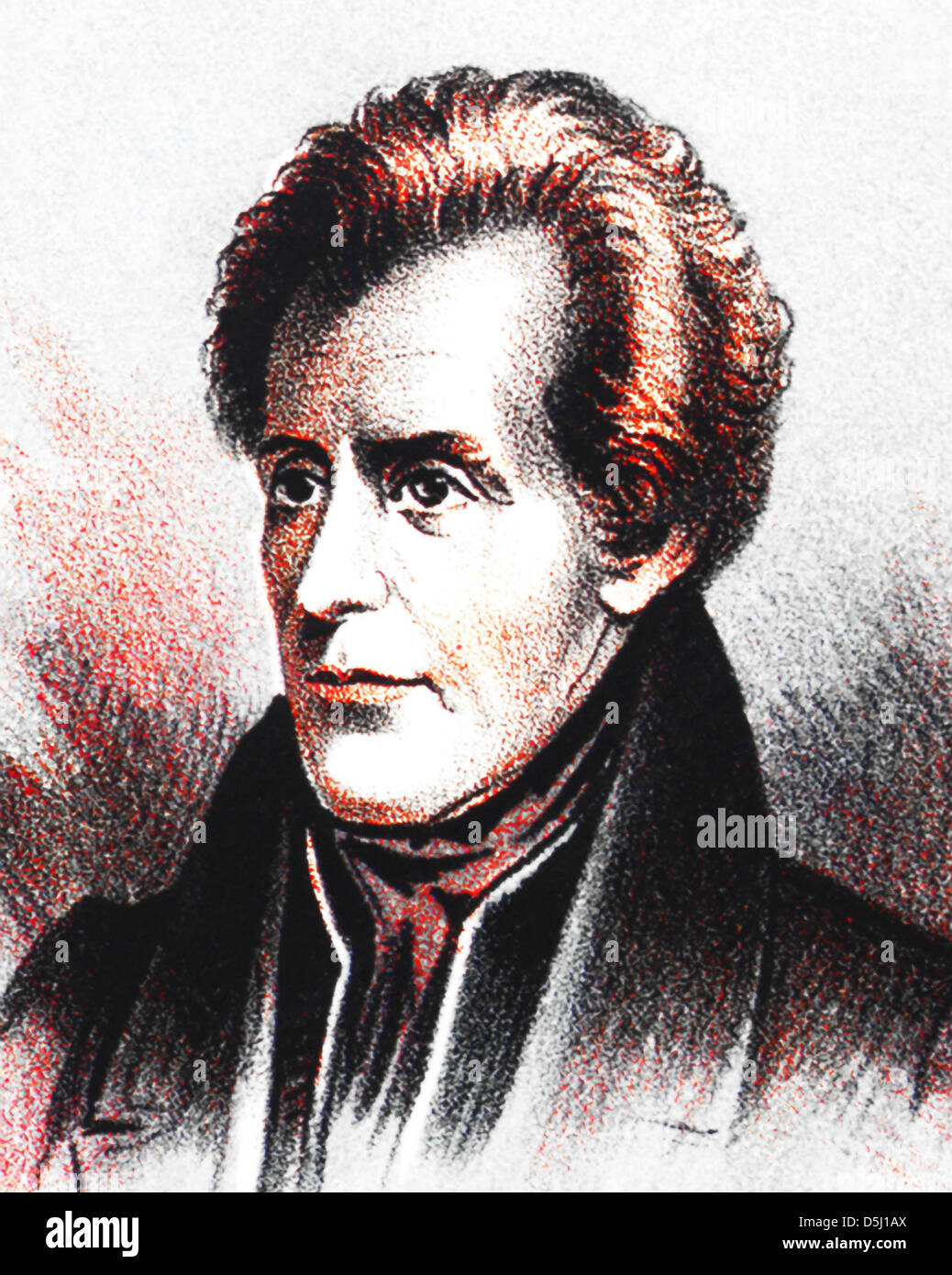 Vintage portrait of Andrew Jackson Stock Photo - Alamy