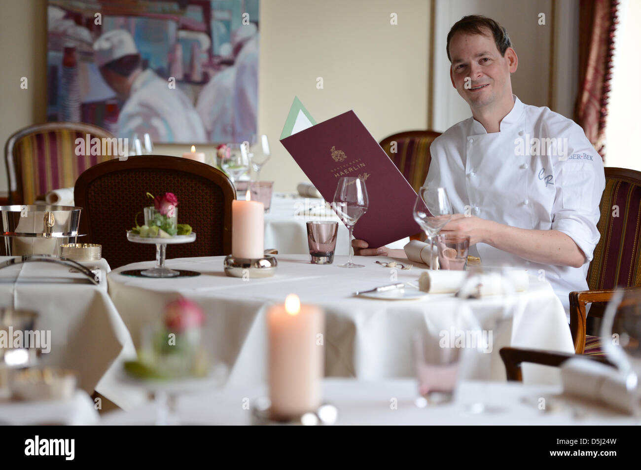 The chef of the 'Haerlin' restaurant at the Four Seasons hotel ...