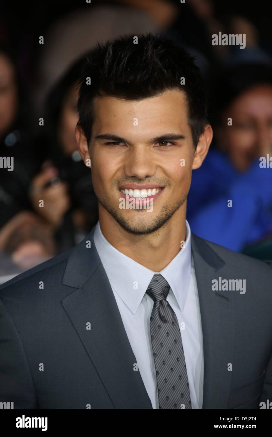 Actor Tyler Lautner arrives at the world premiere of "The Twilight Saga ...