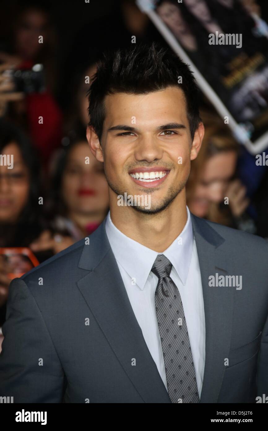 Actor Tyler Lautner arrives at the world premiere of "The Twilight Saga ...