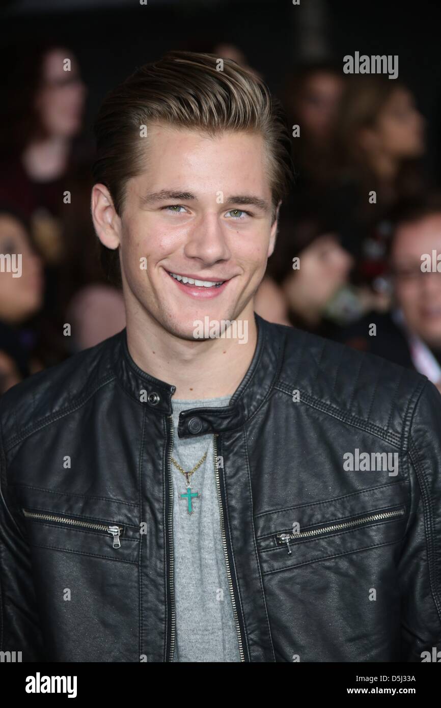 Actor Luke Benward arrives at the world premiere of "The Twilight Saga ...