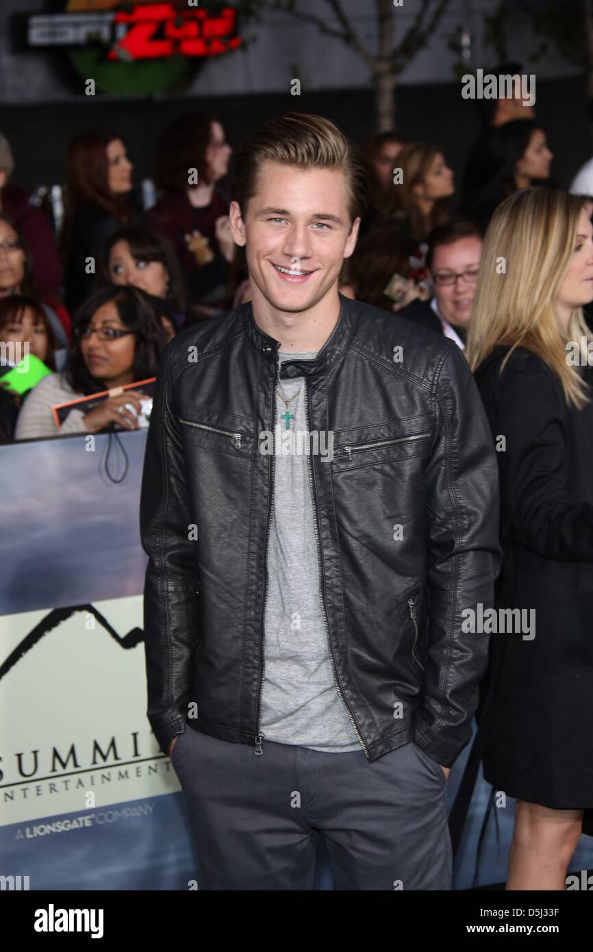 Actor Luke Benward arrives at the world premiere of "The Twilight Saga ...
