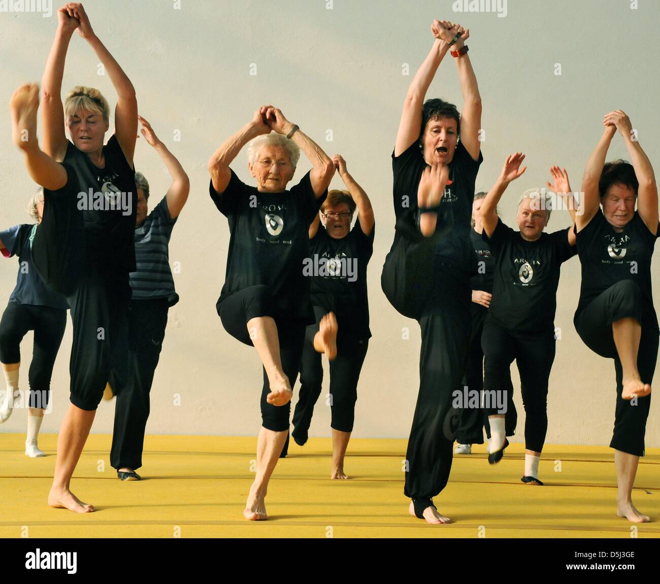 86-year-old Johanna Quaas, the world's oldest gymnast, is pictured ...