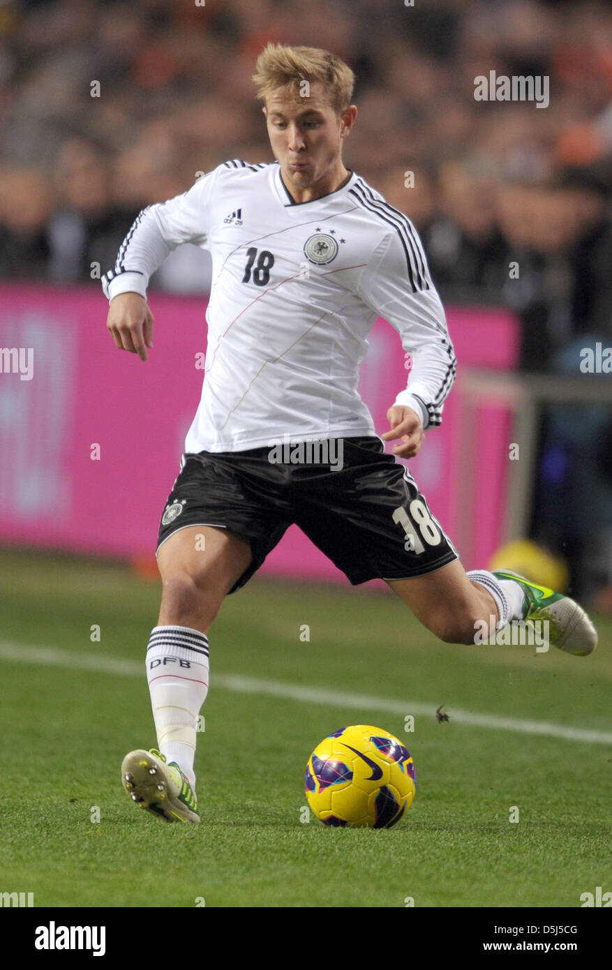 Germany's Lewis Holtby in action during the international friendly ...