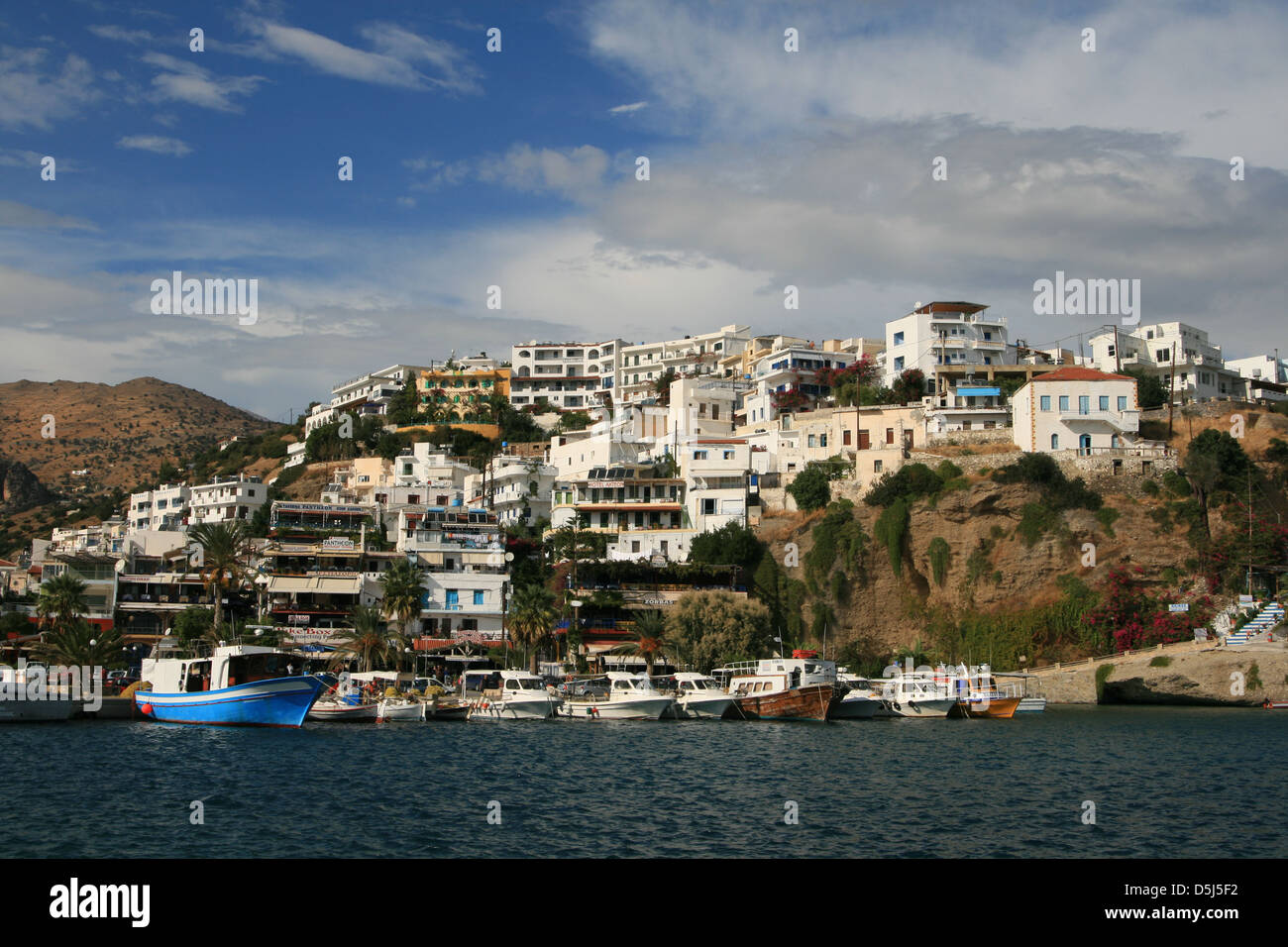Agia Galini Harbour, Crete Island, Greece Stock Photo - Alamy