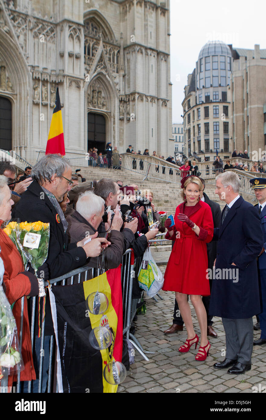 Princess mathilde prince phillipe belgium hi-res stock photography and ...