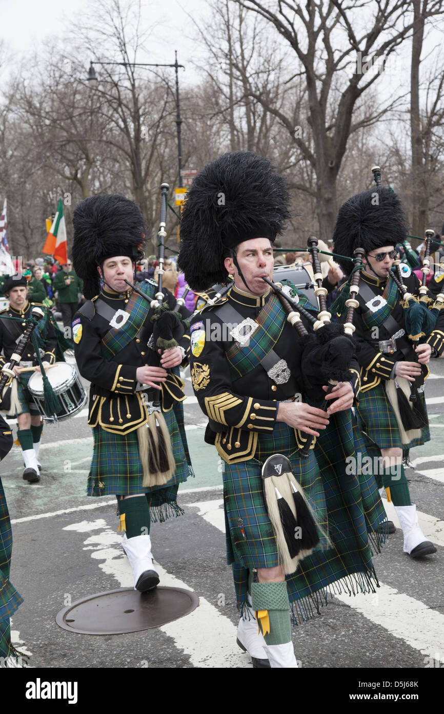 The annual Irish Parade in Park Slope, Brooklyn, NY this year was ...