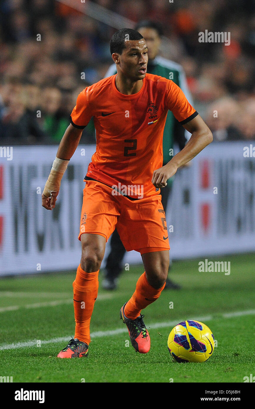 The Netherlands' Ricardo van Rijn kicks the ball during the ...