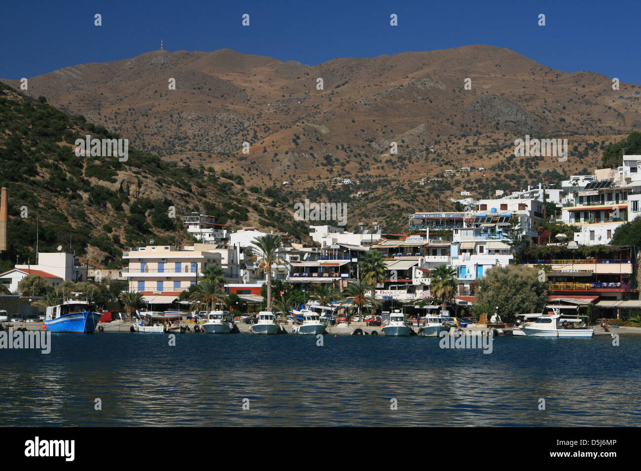 Agia Galini Harbour, Crete Island, Greece Stock Photo - Alamy