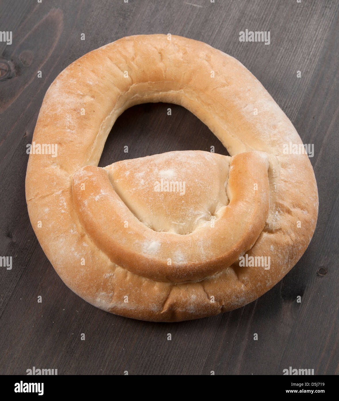 Kolatch - traditional Russian bread (pocket-shaped bun Stock Photo - Alamy