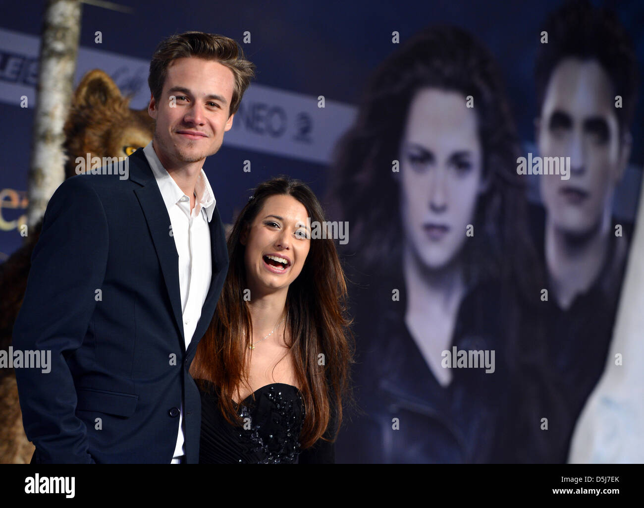 Actors Max Felder and Anina Braunmiller (the German voices of Lautner ...