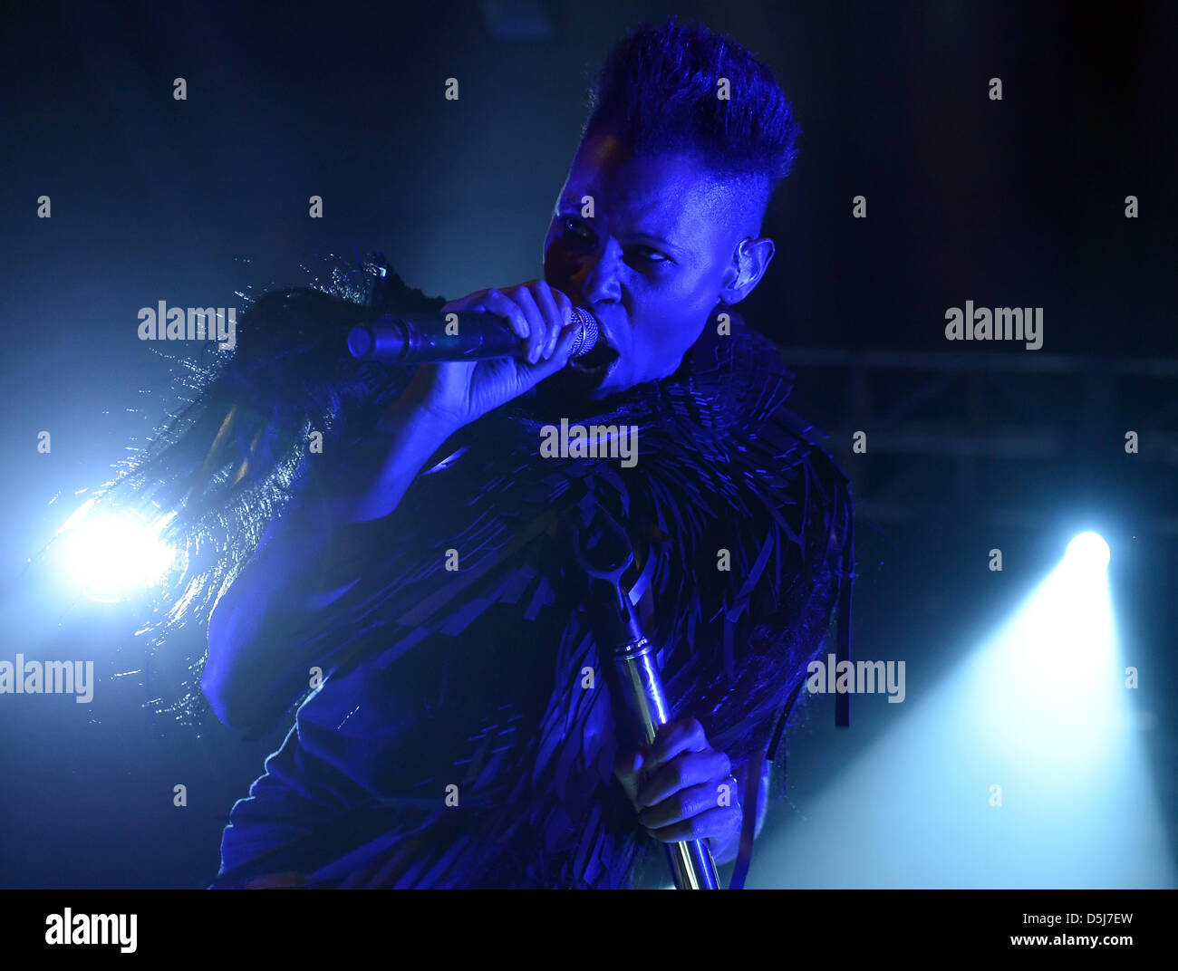 Singer of British band Skunk Anansie, Deborah Anne Dyer aka 'Skin ...