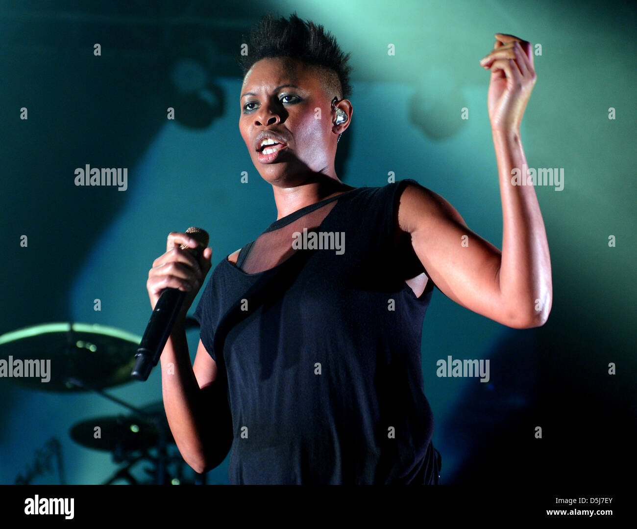 Singer of British band Skunk Anansie, Deborah Anne Dyer aka 'Skin ...