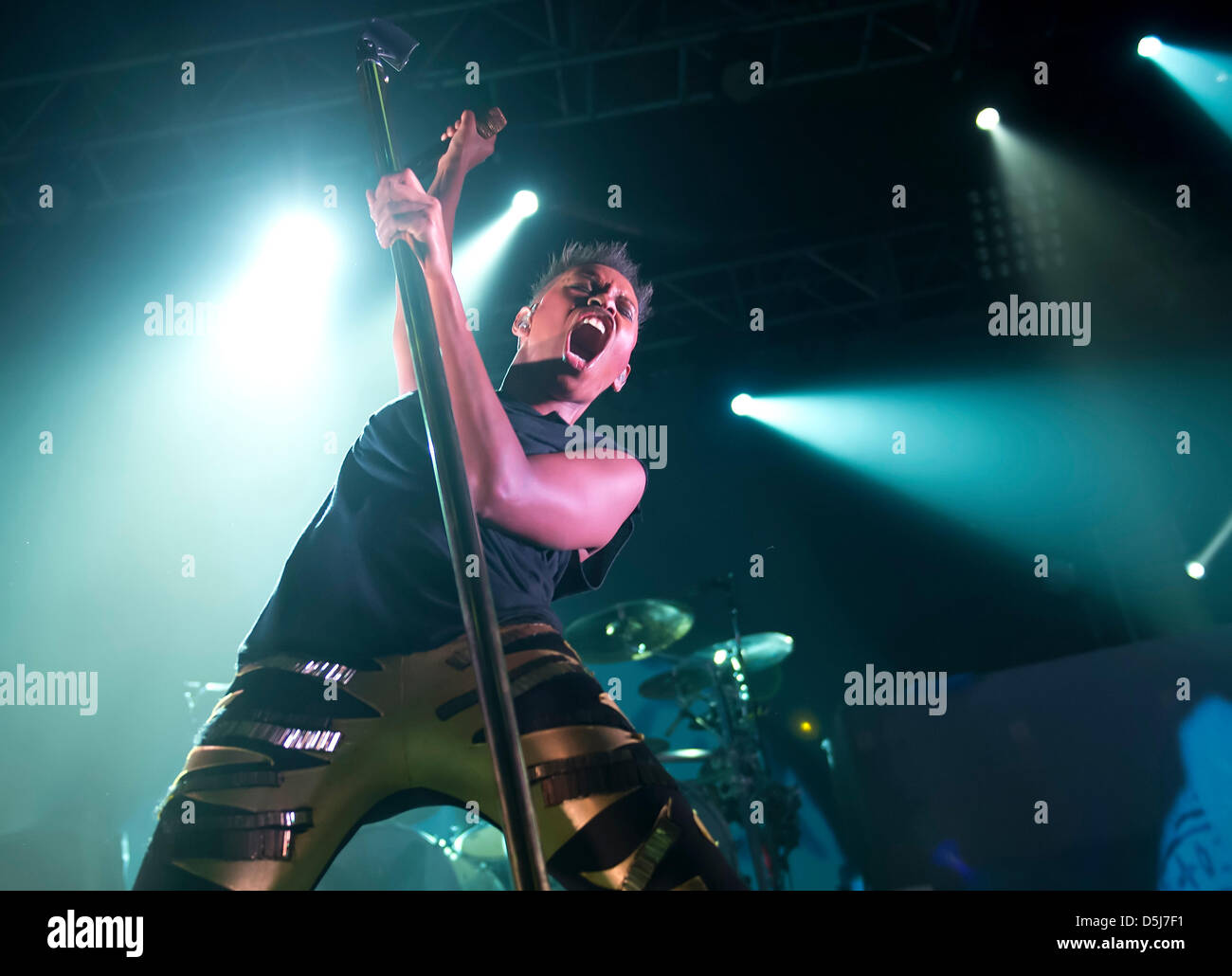 Singer of British band Skunk Anansie, Deborah Anne Dyer aka 'Skin ...