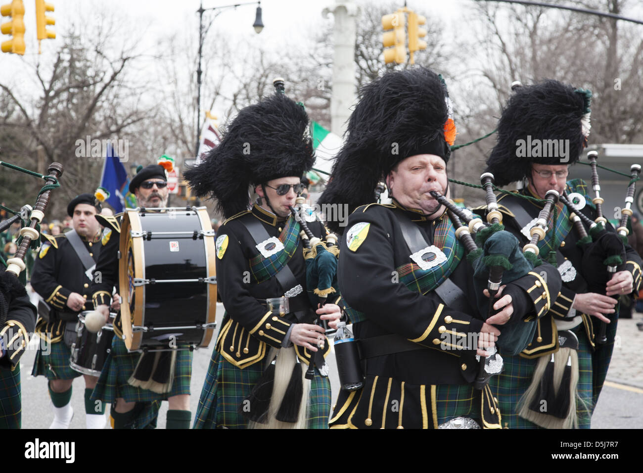 The annual Irish Parade in Park Slope, Brooklyn, NY this year was ...