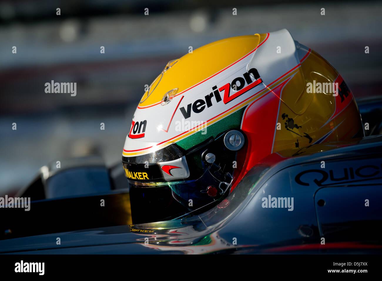 British Formula One driver Lewis Hamilton of McLaren Mercedes steers ...