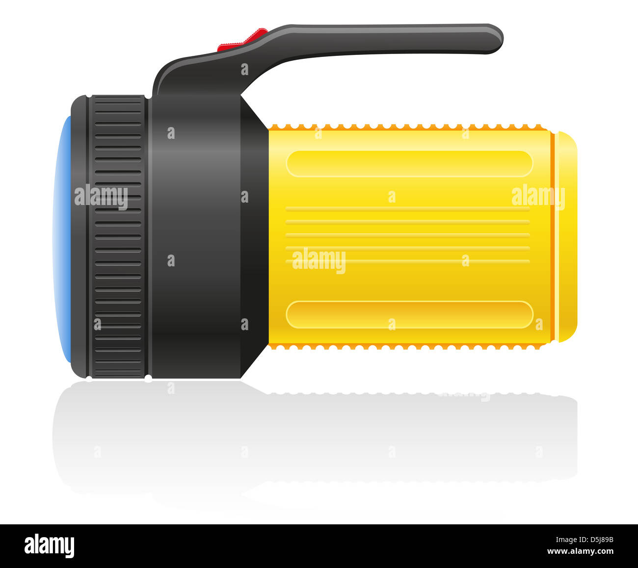 flashlight illustration isolated on white background Stock Photo - Alamy