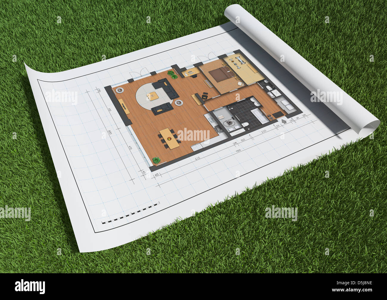3d structure floorplan hi-res stock photography and images - Alamy