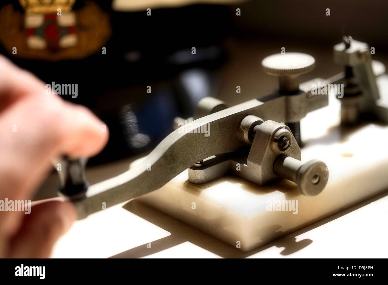 Morse code operator hi-res stock photography and images - Alamy