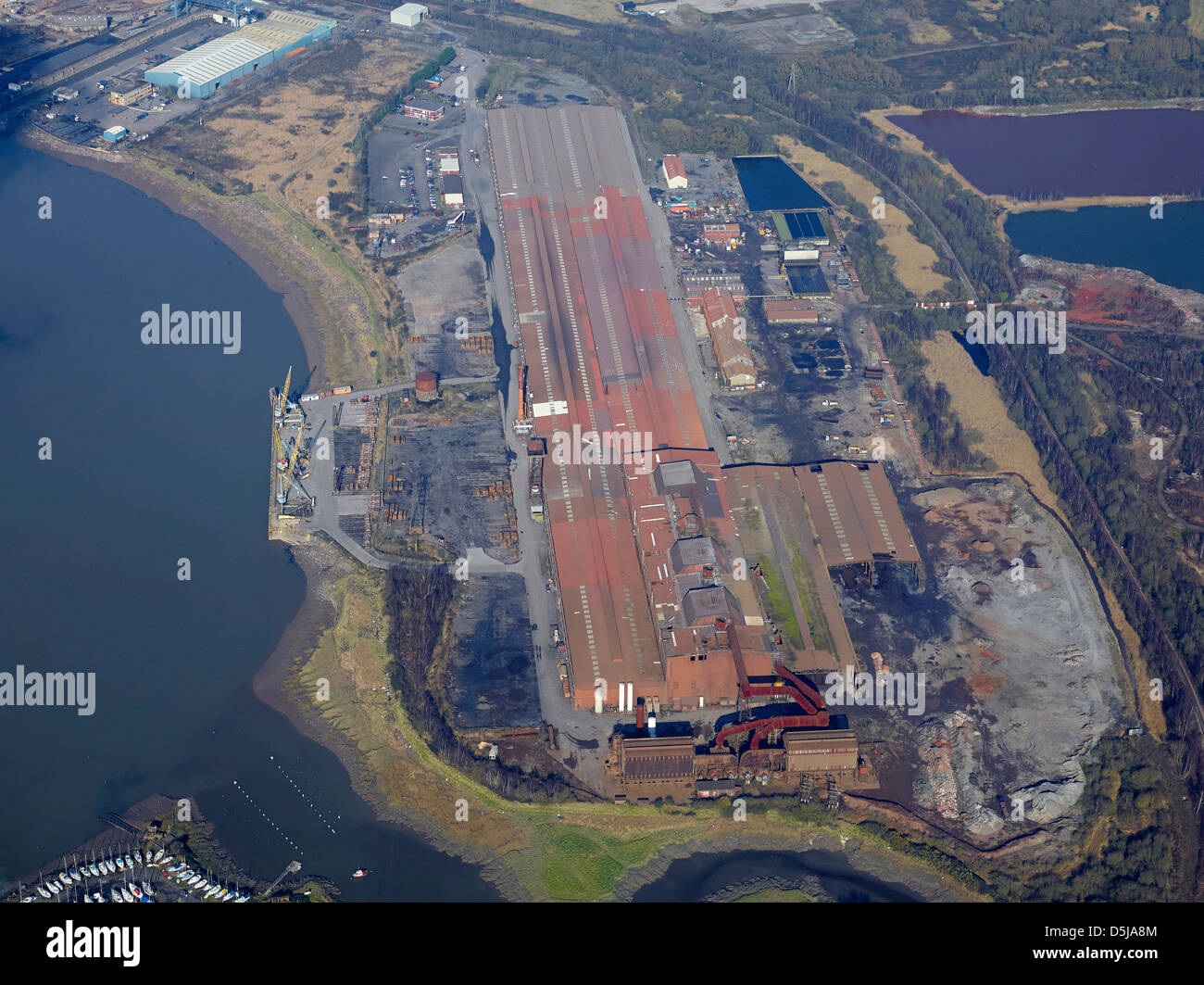 Steel Works Newport South Wales Stock Photo - Alamy