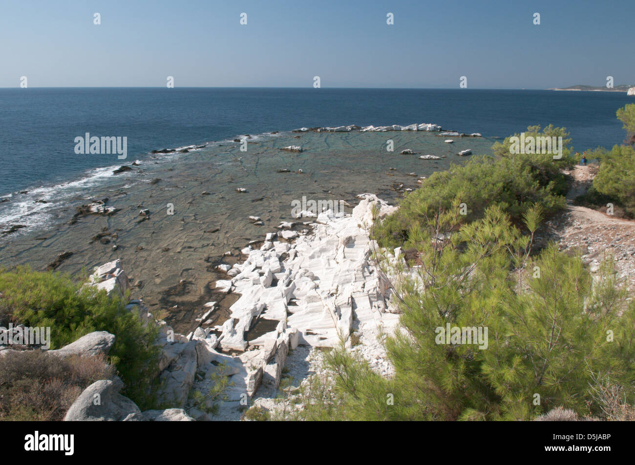Thassos Greece Greek island September One of the ancient marble ...