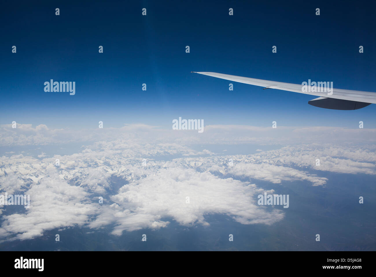 Aerial view looking over China from the window of a plane Stock Photo ...