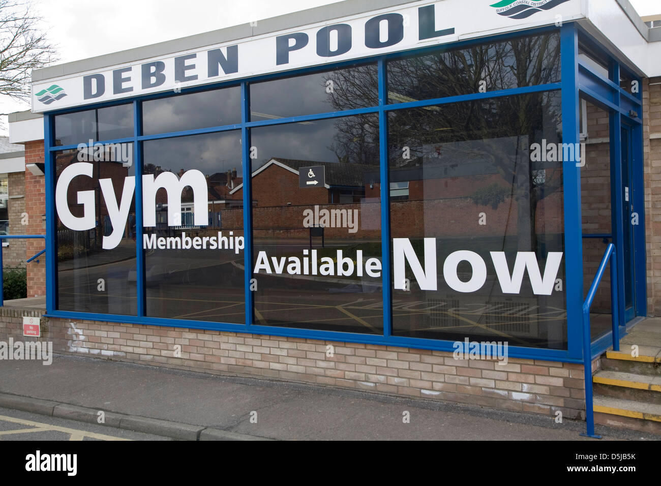 Deben Pool swimming pool and gym, Woodbridge, Suffolk, England Stock ...