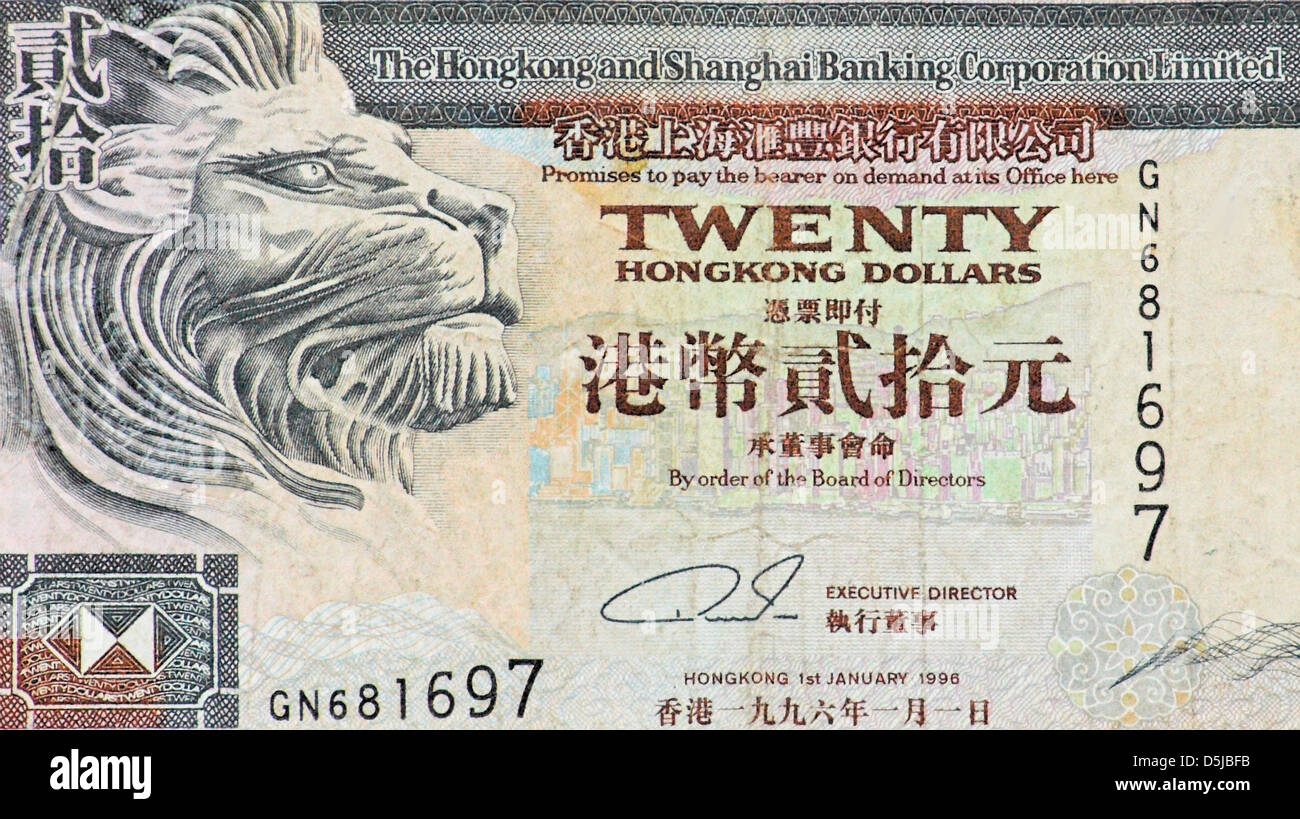 Hong kong 20 dollar note hi-res stock photography and images - Alamy