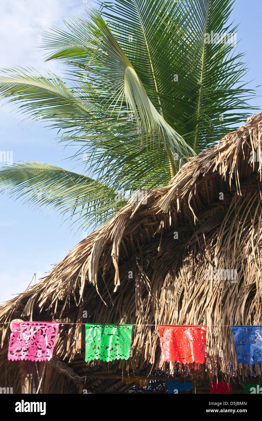 rural Mexico rustic village street scene Stock Photo - Alamy