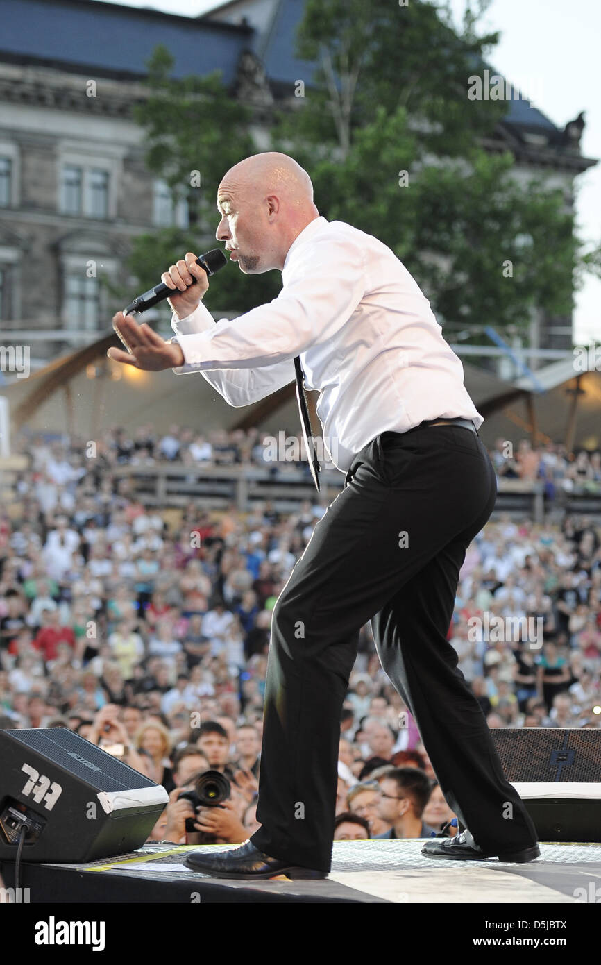 Der Graf aka Bernd Heinrich Graf of Unheilig performing live at river ...