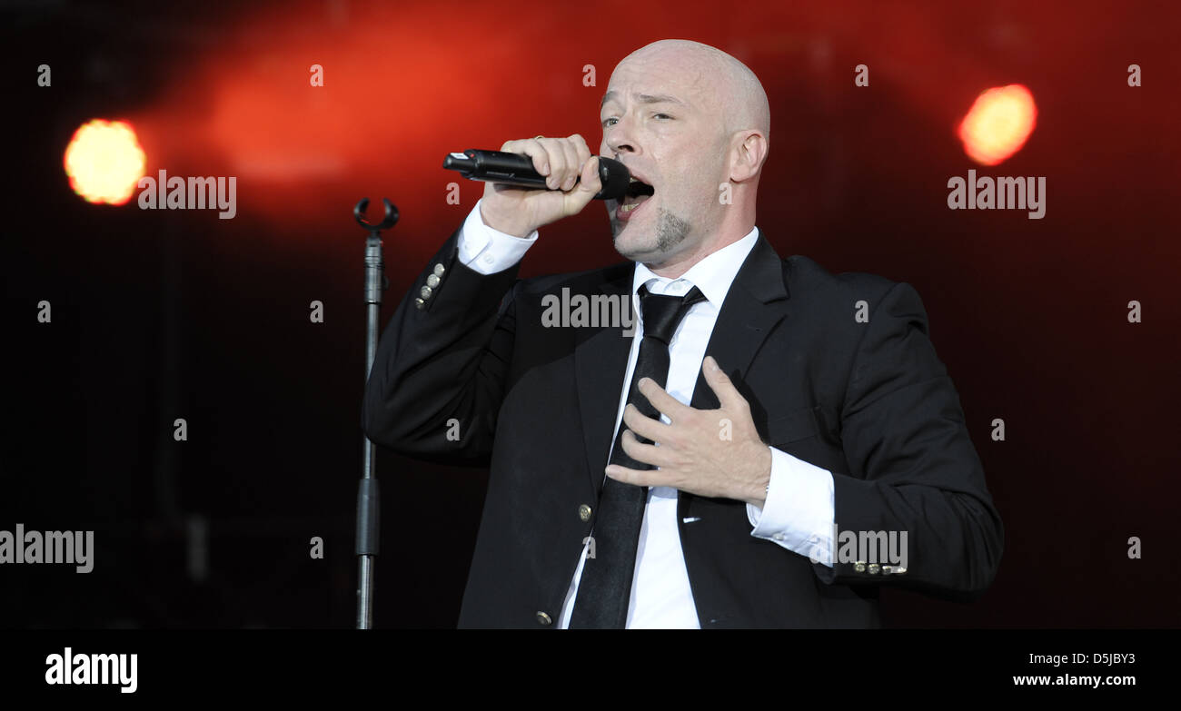 Der Graf aka Bernd Heinrich Graf of Unheilig performing live at river ...