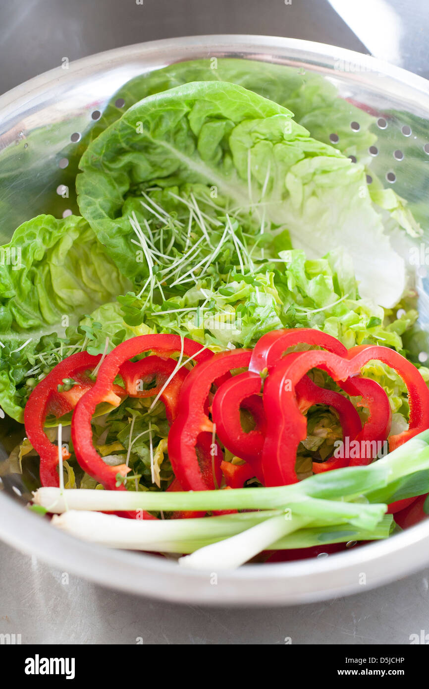 Onion tomato salad washed hi-res stock photography and images - Alamy