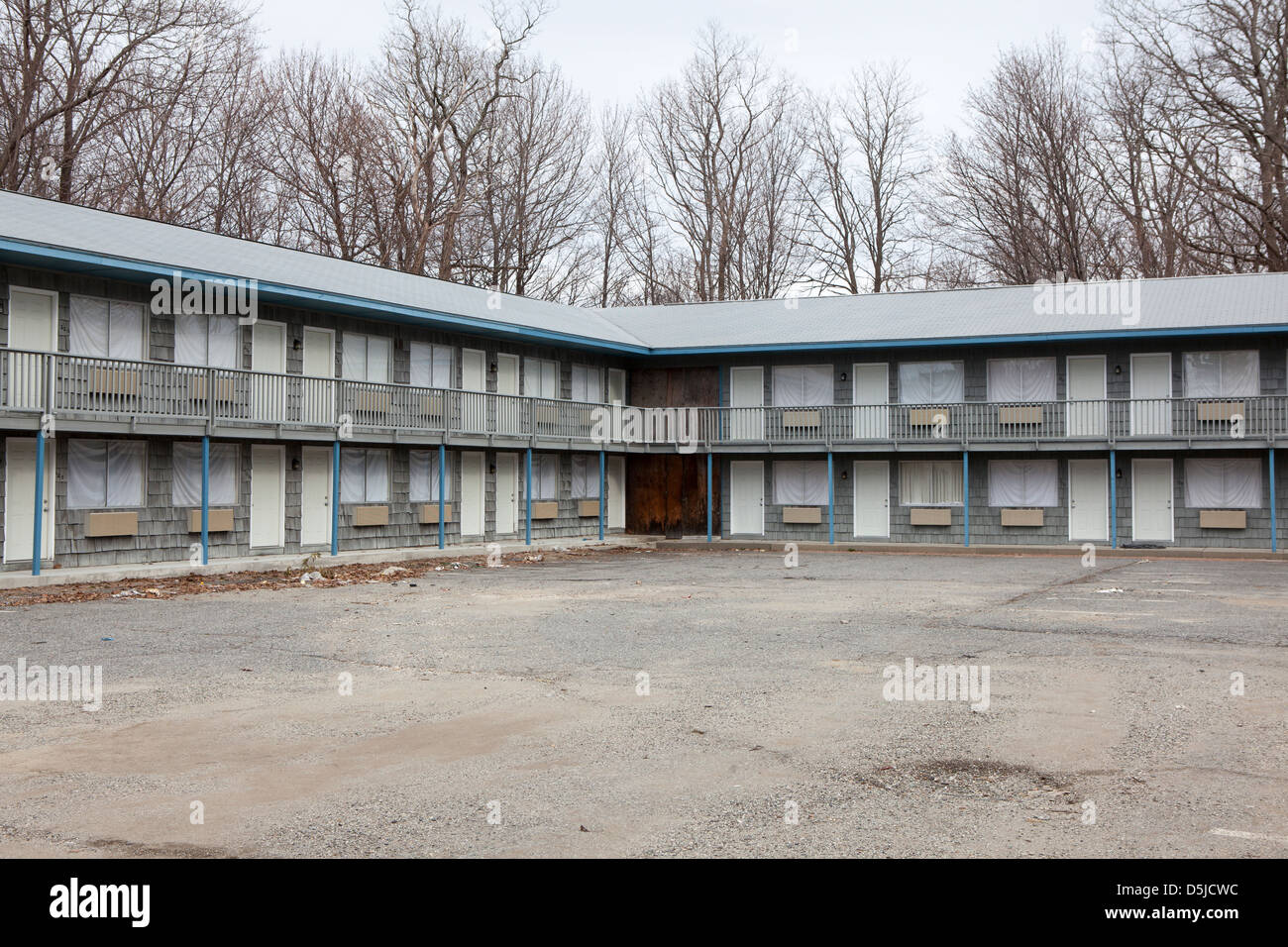 A run down motel in Bar Harbor, Maine, USA Stock Photo - Alamy