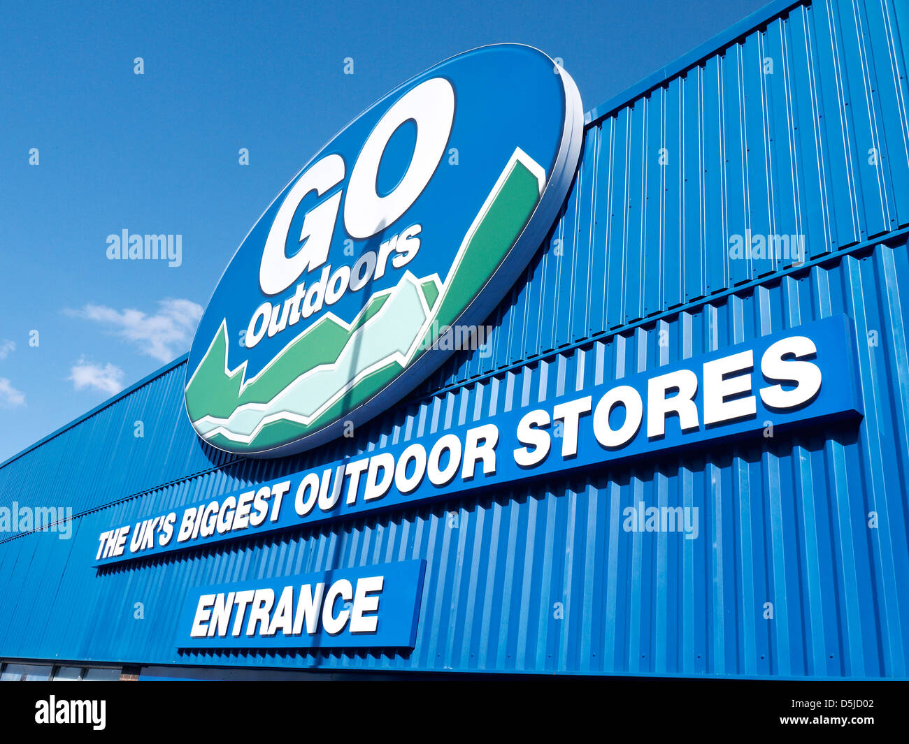 Go Outdoors sign on shop UK Stock Photo - Alamy