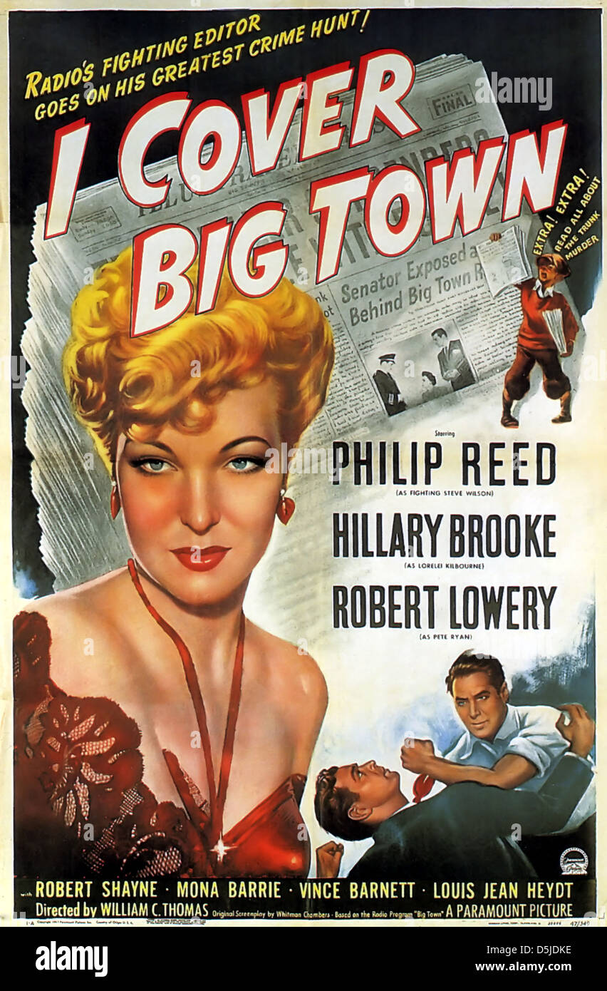 I COVER BIG TOWN Poster for 1947 Pine-Thomas Productions film with ...