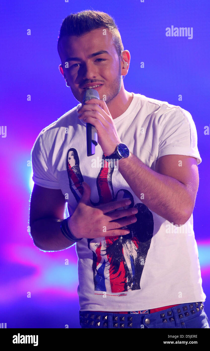Ardian Bujupi at 'Deutschland sucht den Superstar' (DSDS) Show at MMC ...