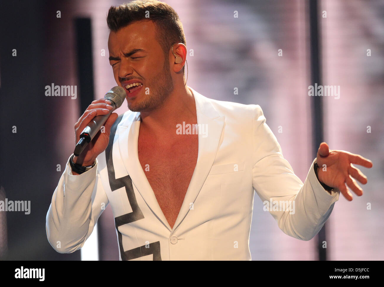 Ardian Bujupi at 'Deutschland sucht den Superstar' (DSDS) Show at MMC ...