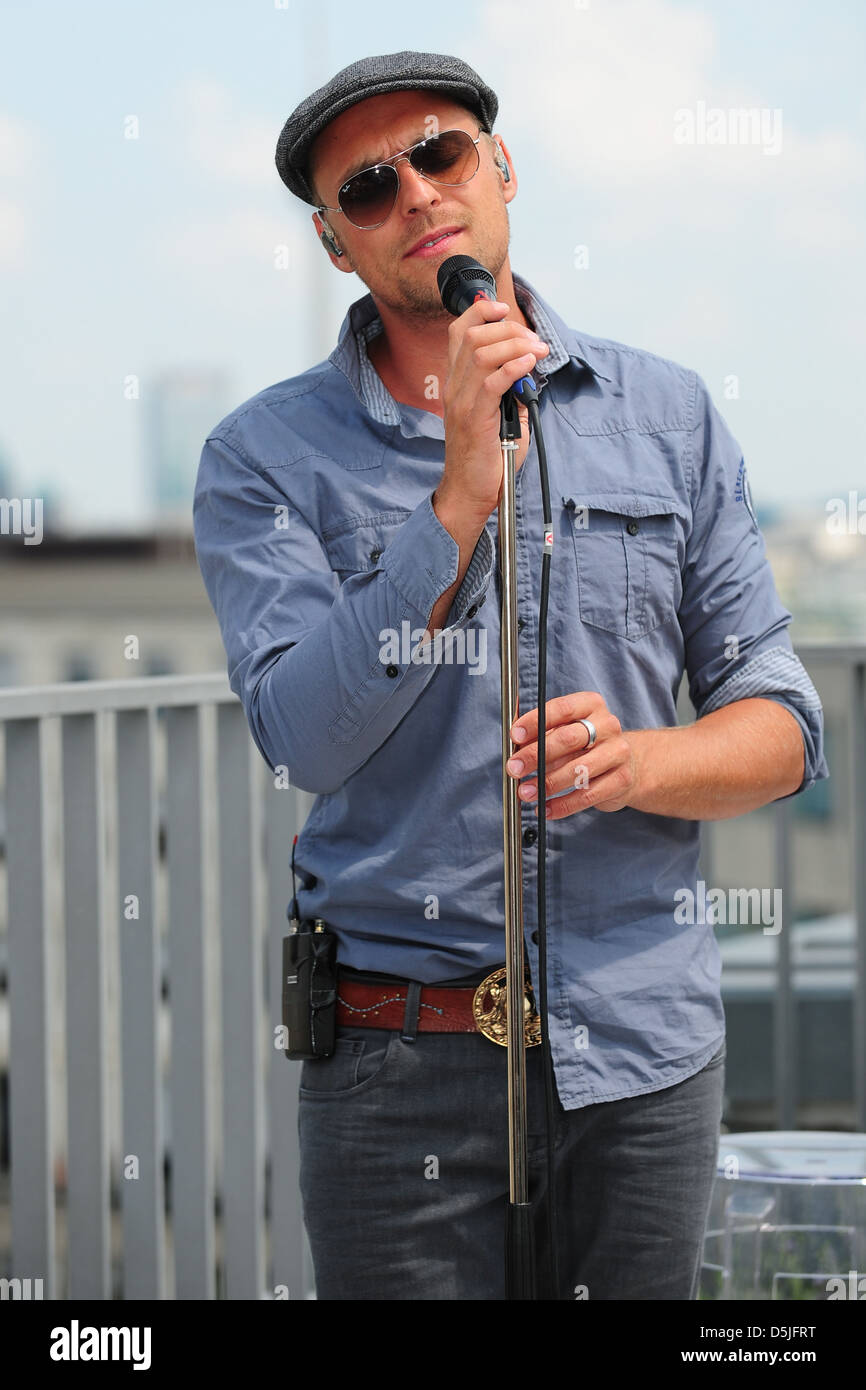 Max Mutzke at Mexx Casual Lunch at a loft at Leipziger Platz at ...