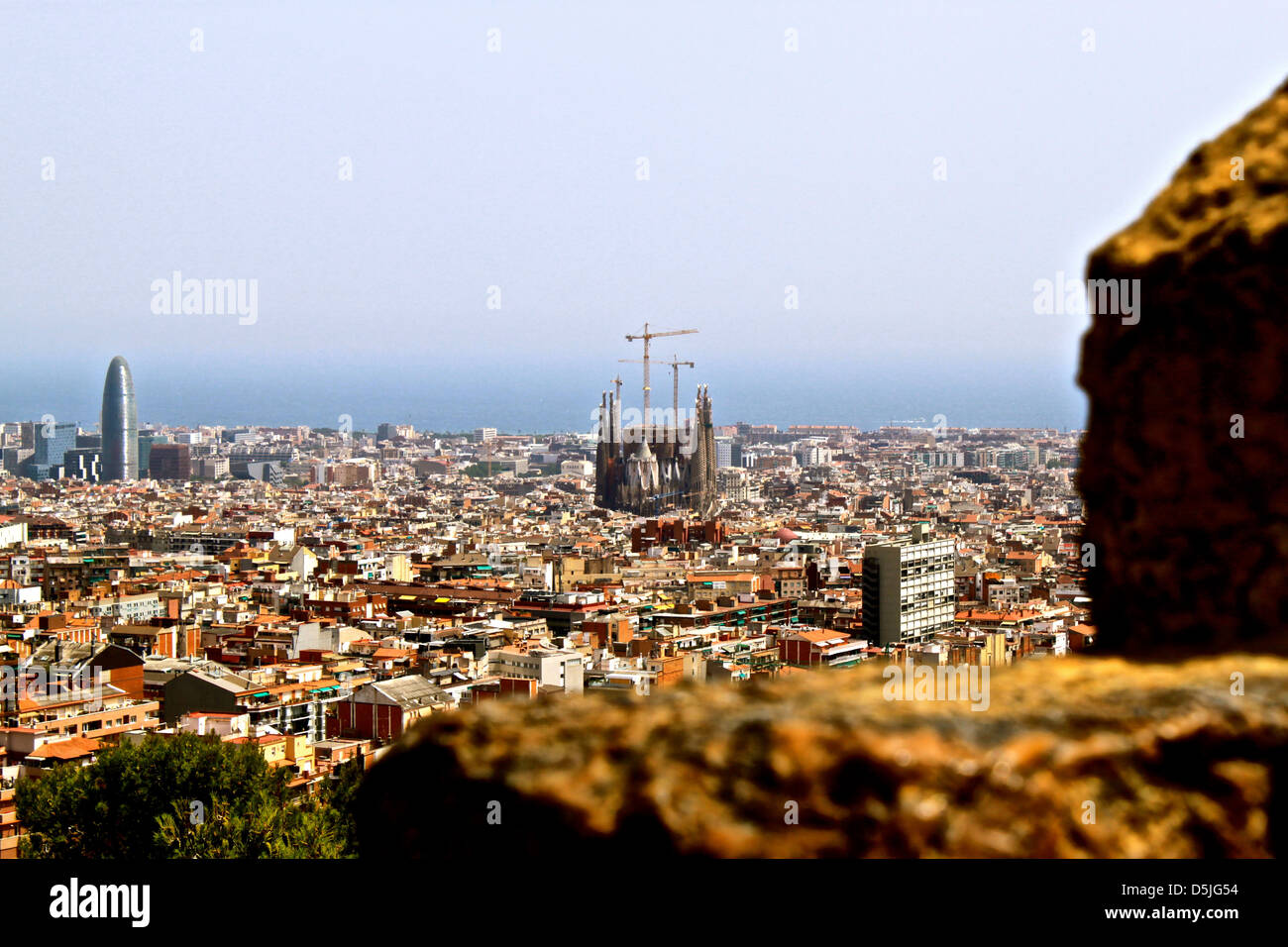 Barcelona rooftops hi-res stock photography and images - Alamy