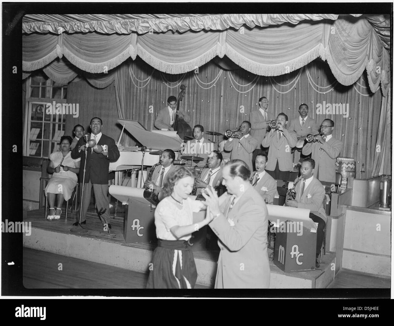 Machito, Graciella Grillo, and Mario Bouza are captured in a portrait ...