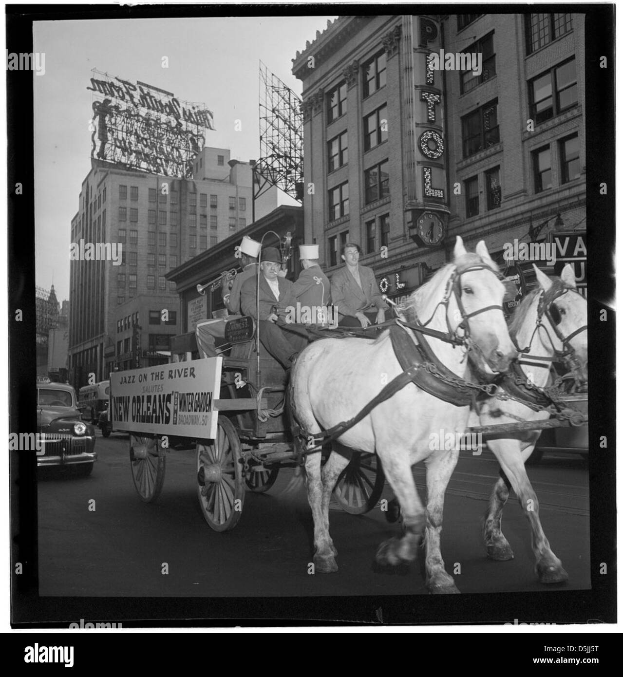 Art Hodes and Henry (Clay) Goodwin, jazz musicians, are captured in a ...