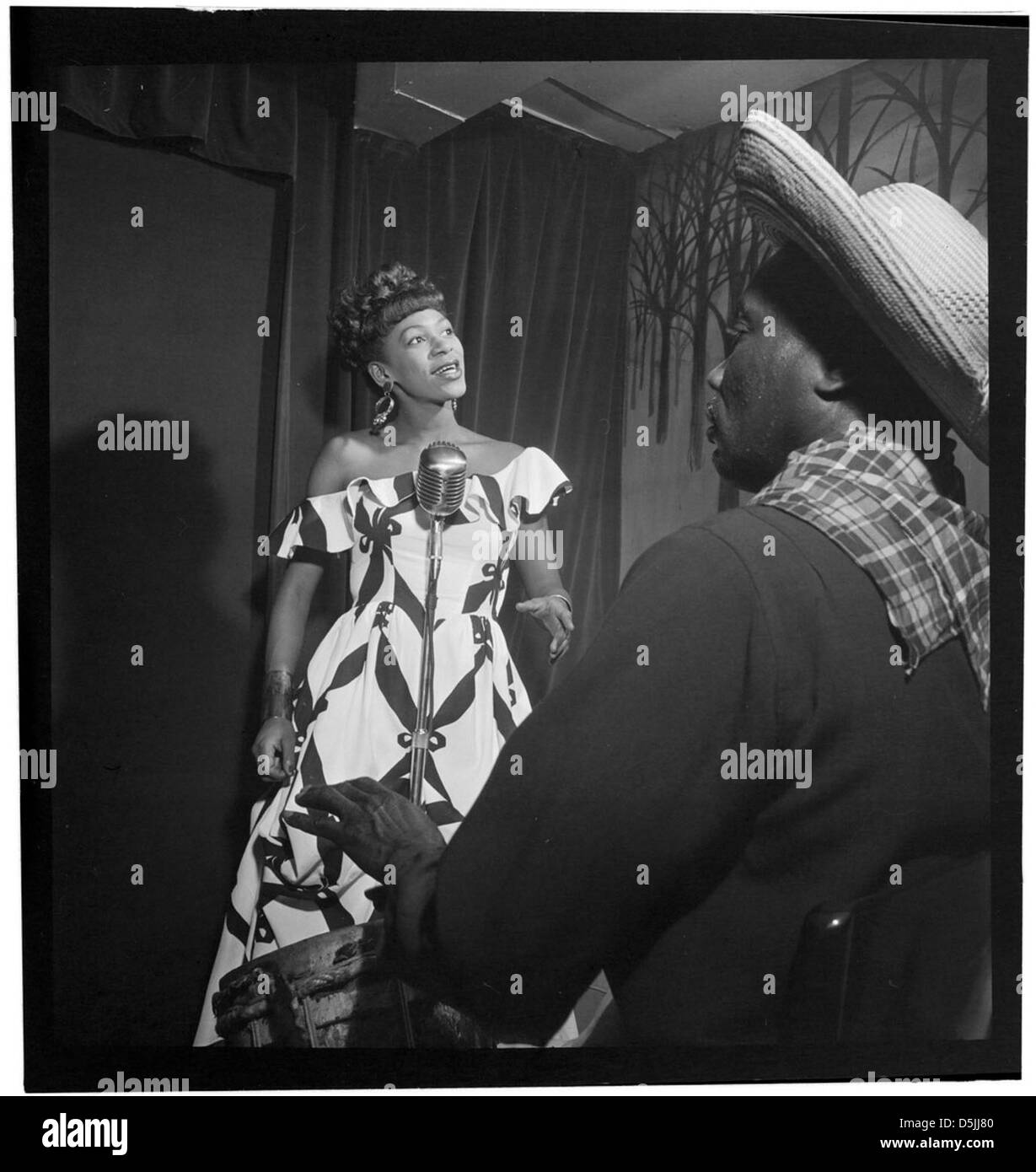 This portrait shows Josephine Premice, a jazz singer, at the Village ...