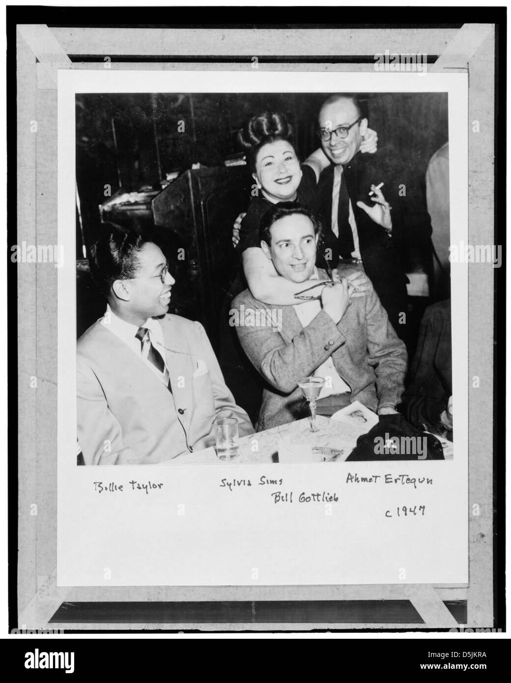 A 1947 portrait featuring jazz musicians Billy Taylor, Sylvia Syms ...