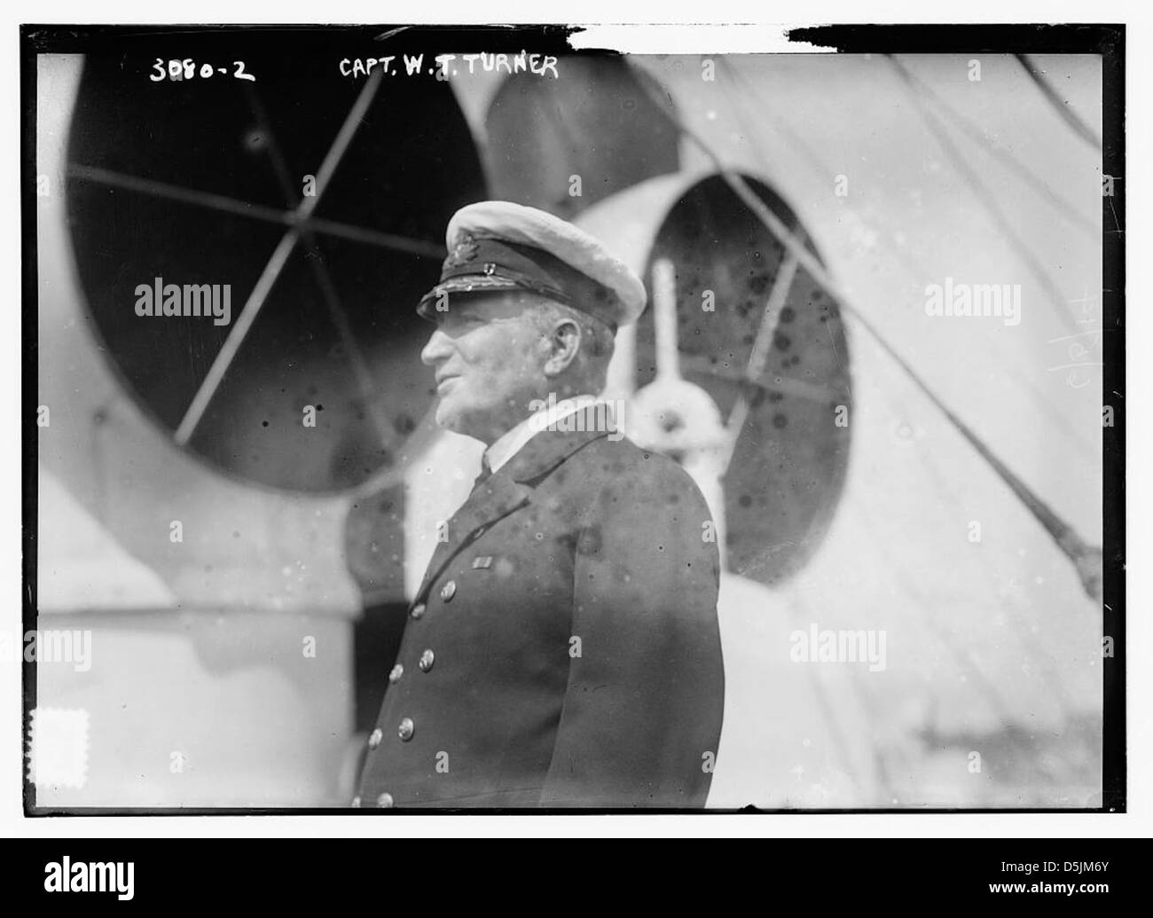 This portrait shows Captain W.T. Turner, commander of the RMS Aquitania ...