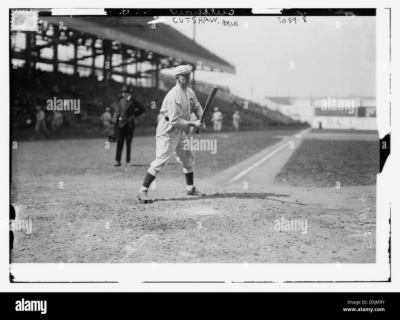 A 1913 photograph of George Cutshaw, a baseball player for the Brooklyn ...
