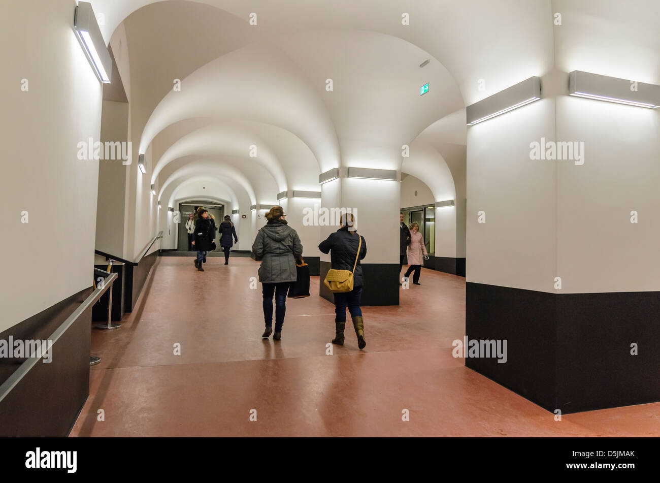 "Long Night of Museum", Berlin, Germany, connecting corridor from New ...